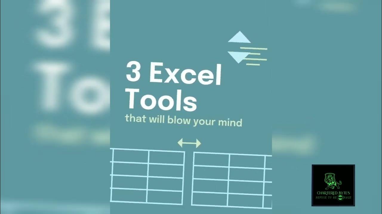 3 Excel Tools that will blow your mind| Excel Guru| Excel Master| Excel ...