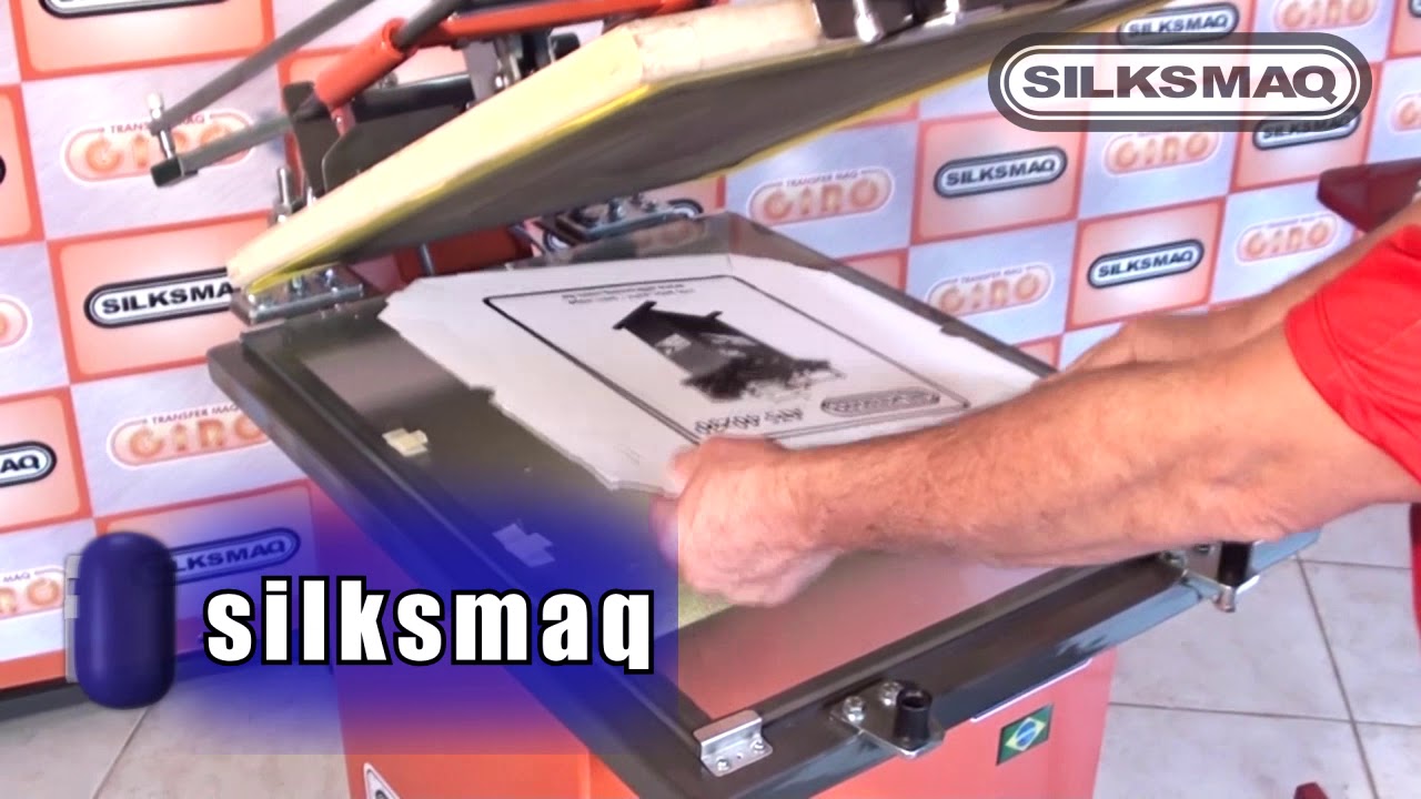 SILKSMAQ - Impressora Plana de Silk Semi Automática ATS adesivo papel ...