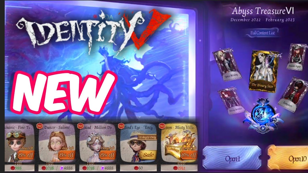 [NEW] AFTER UPDATE • COA VI Event • New Skins Identity V - YouTube