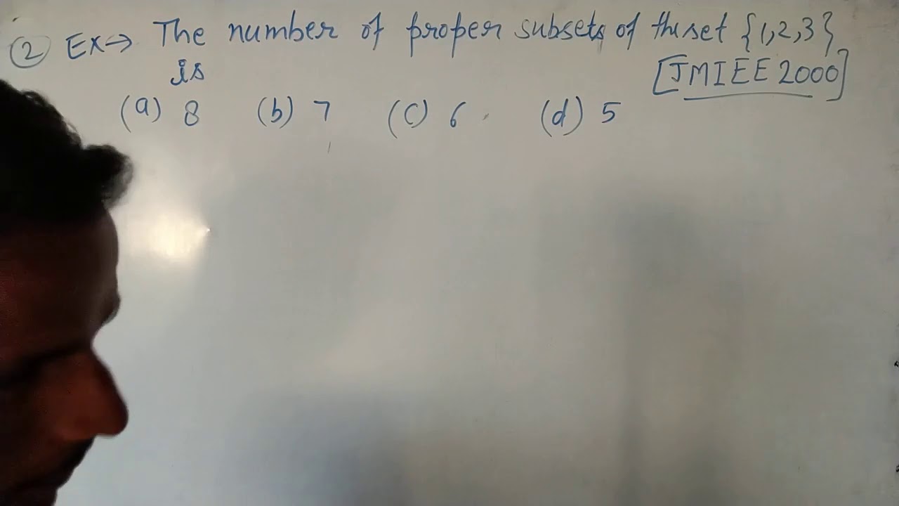 12th Set theory,proper set and improper set par example/iit coaching ...