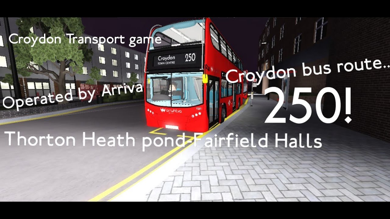 Croydon bus route 250 (FRV) - YouTube
