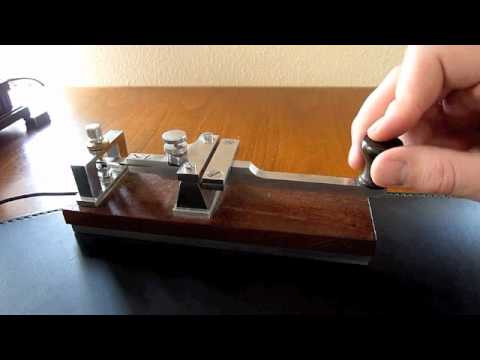 Swedish Hand key by RA1AOM - YouTube