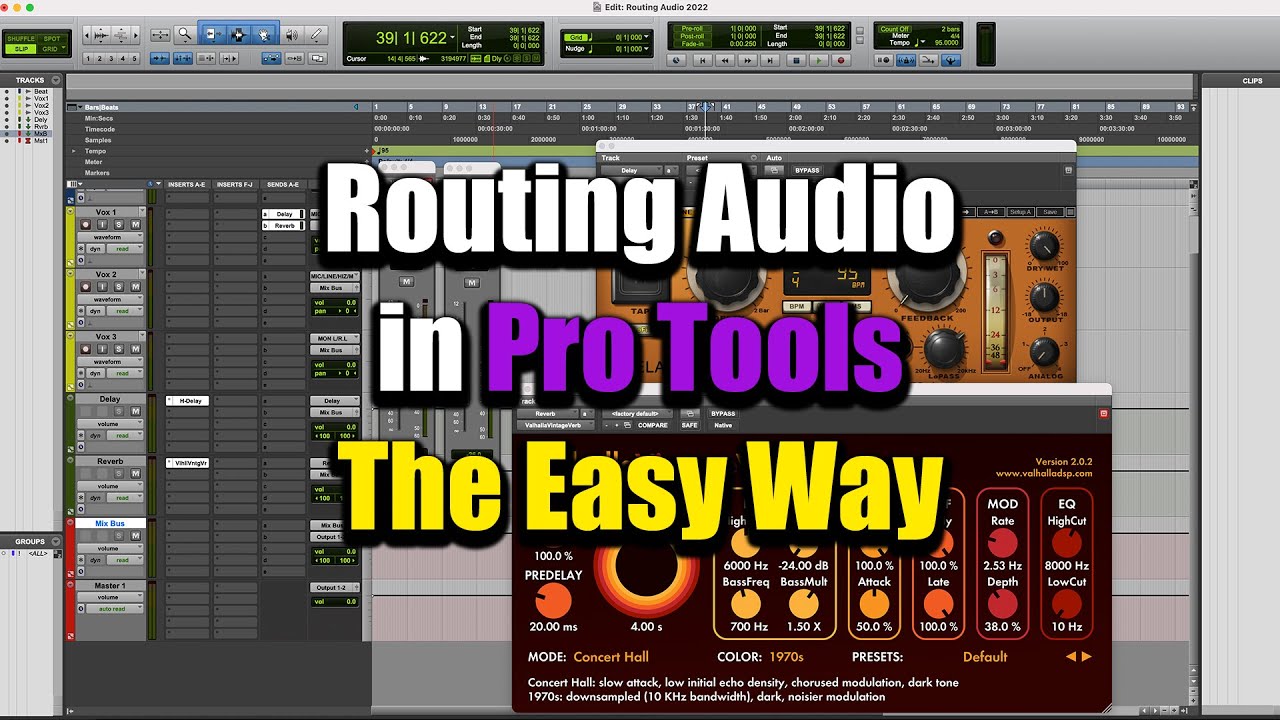 Routing Audio in Pro Tools - The Easy Way - YouTube