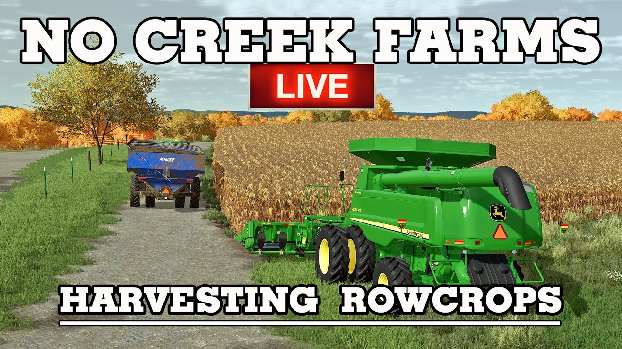 🔴LIVE 🔴 Harvesting Row Crops with a Special Grain Cart Operator at No ...