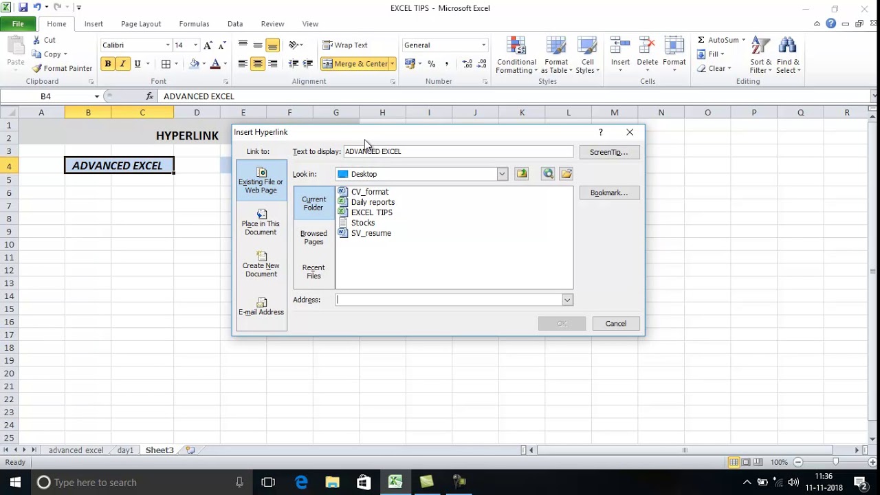 How To Add Hyperlink In Excel YouTube How To Add Hyperlink In Excel YouTube