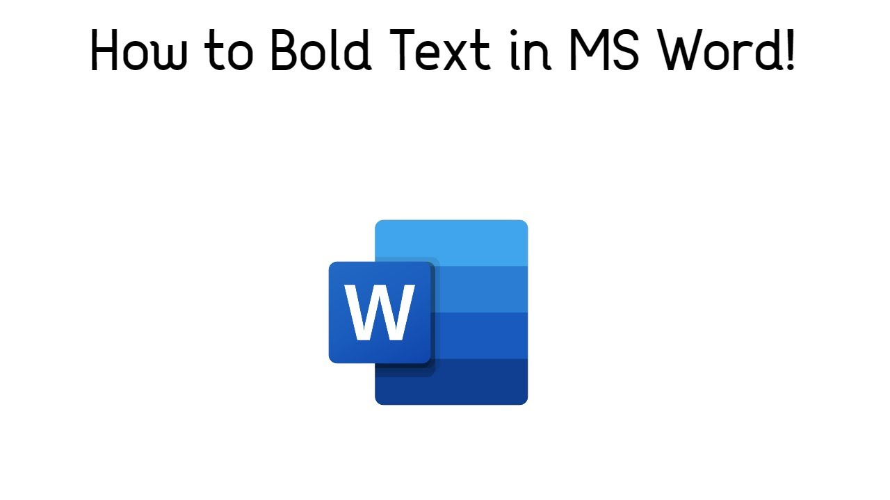 How to Bold Text In Microsoft Word | Useful Keyboard Shortcuts - YouTube