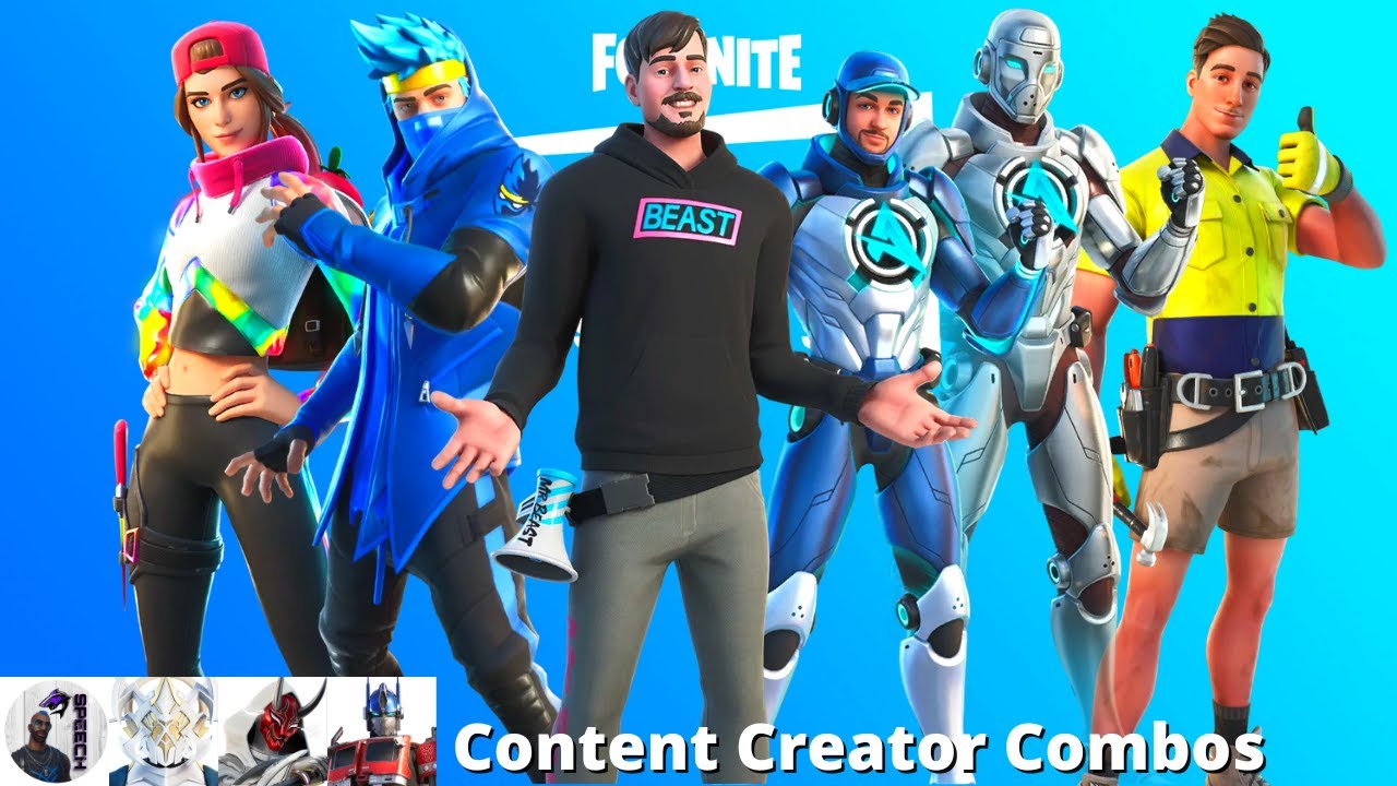 CONTENT CREATOR Combos (Fortnite Battle Royale) - YouTube