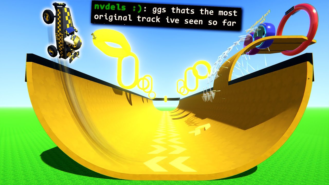 I Built a Massive Halfpipe Track With The Perfect Flow! [Zeepkist ...