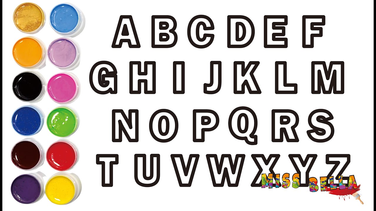 ABCD Menggambar dan Warna Alfabet Bahasa Indonesia| ABC Drawing and ...