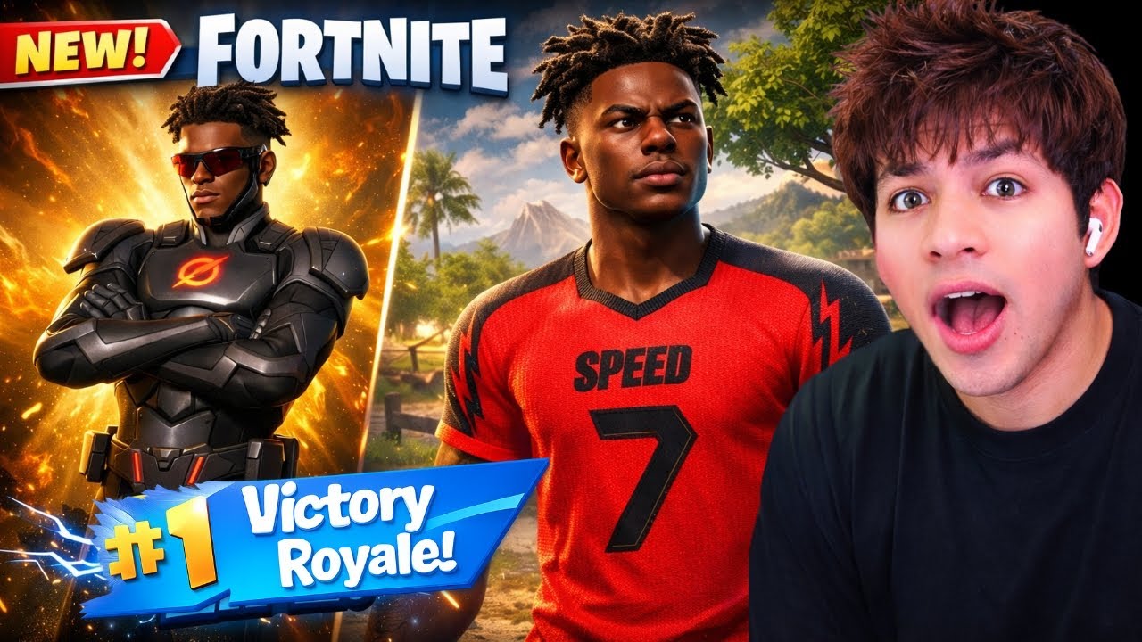 Trying ISHOWSPEED Fortnite Skin! - #Live Reaction & First Gameplay # ...