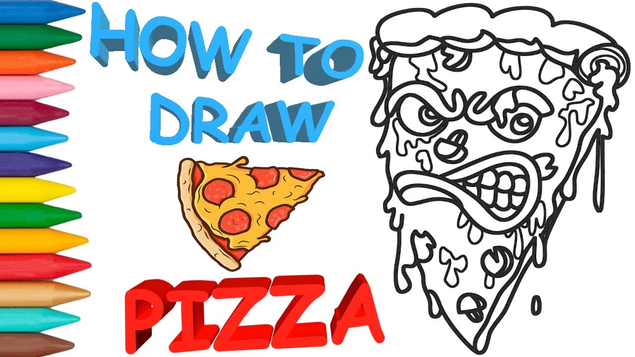 How to Draw Angry Pizza - YouTube