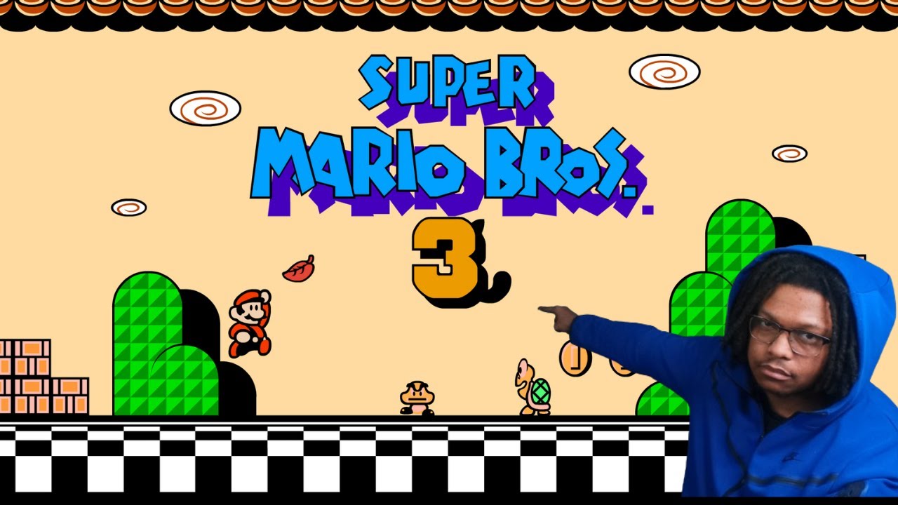 "IM SUPER JUMP MAN" Super Mario Bros 3 Co-Op (WORLD 1) - YouTube