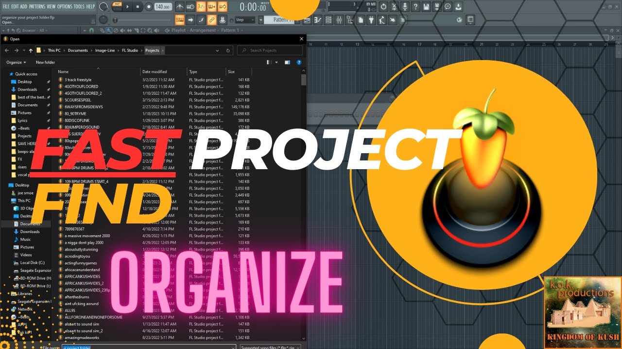 Find Projects Fast - Fl Studio Organization - YouTube