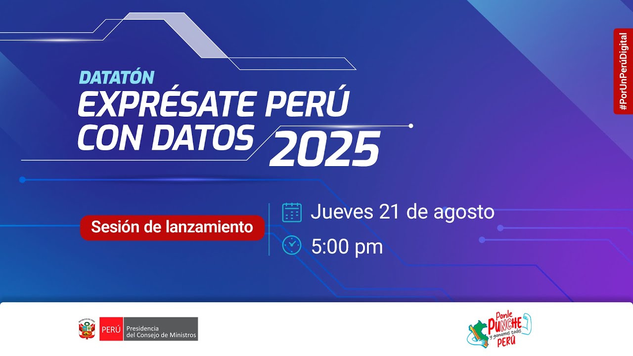 Sesión de lanzamiento - Exprésate Perú con Datos 2025 - YouTube