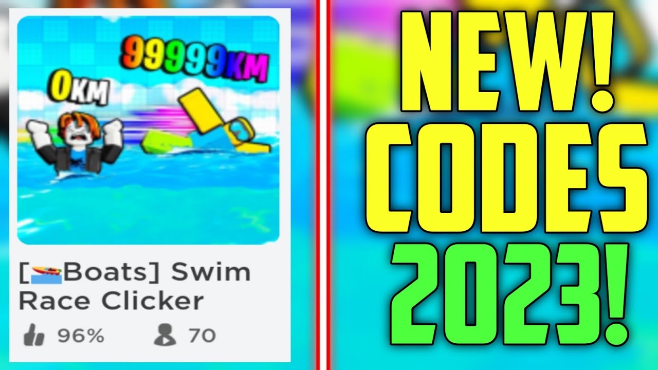 HURRY! - NEW SWIM RACE CLICKER CODES 2023! (BOATS) - YouTube
