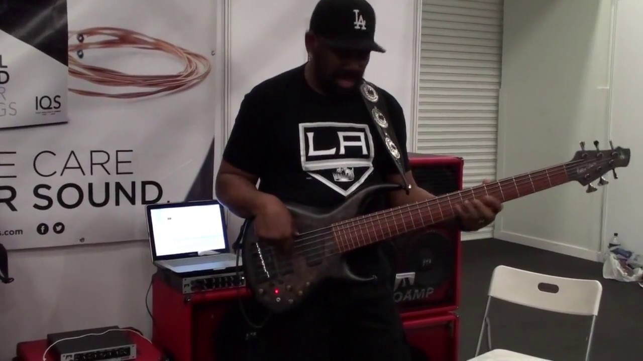 Andrew Gouche at London Bass Guitar Show 2017 - PROAMP & IQS Booth ...