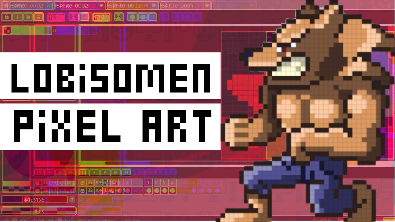 [TIME LAPSE] PIXEL ARTE DE LOBISOMEM E ANIMAÇÃO DE ESTRELA 🐺⭐ - YouTube