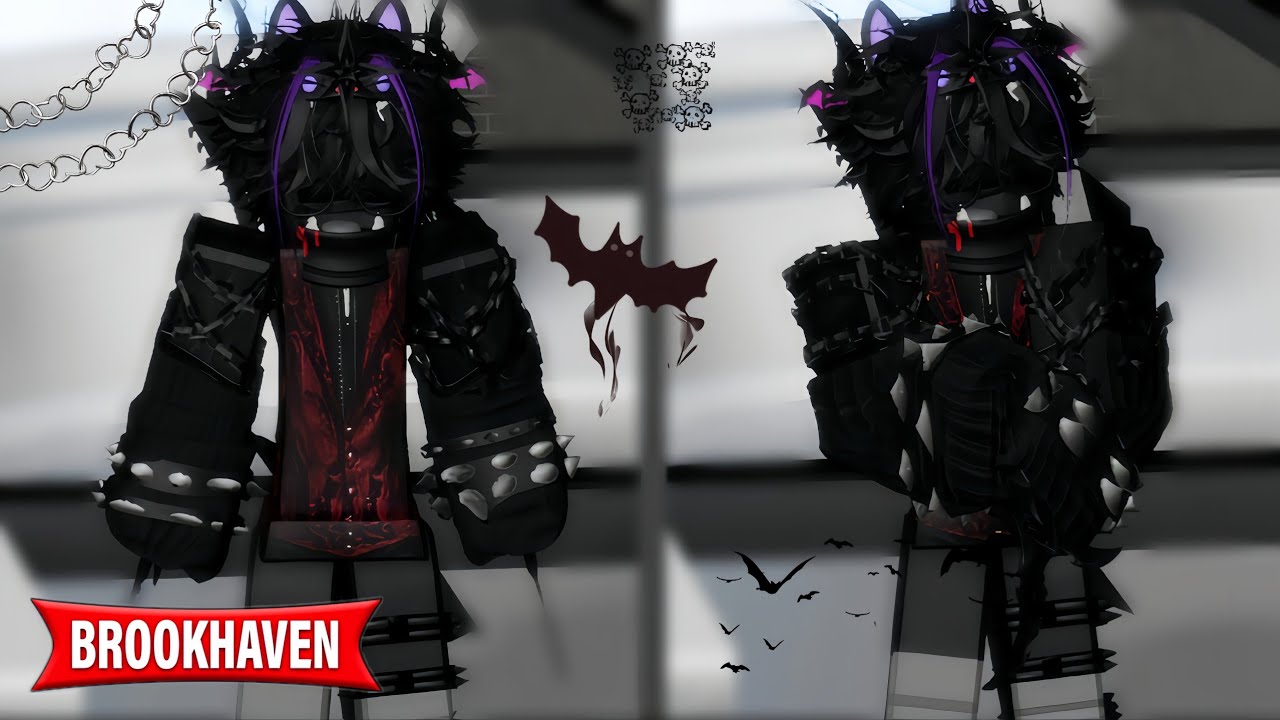 BROOKHAVEN 🏡 BLACK Y2K VAMPIRE OUTFIT IDEAS FOR BOY'S 🦇👾 - YouTube