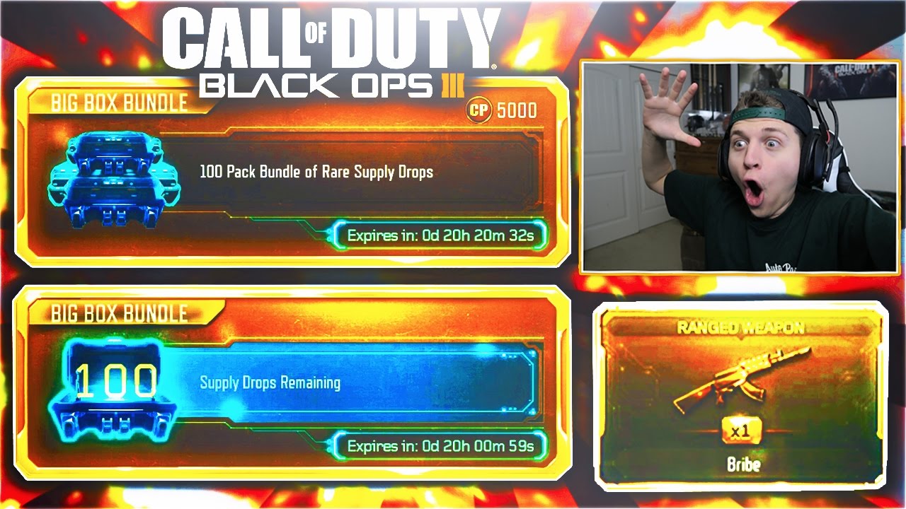 *NEW* OPENING THE NEW BIG BOX BUNDLE IN BLACK OPS 3! (BO3 100 RARE ...