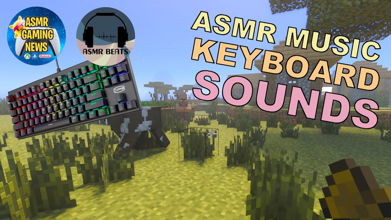 Lofi chill Minecraft satisfying keyboard typing music 🎧 ASMR Gaming ...