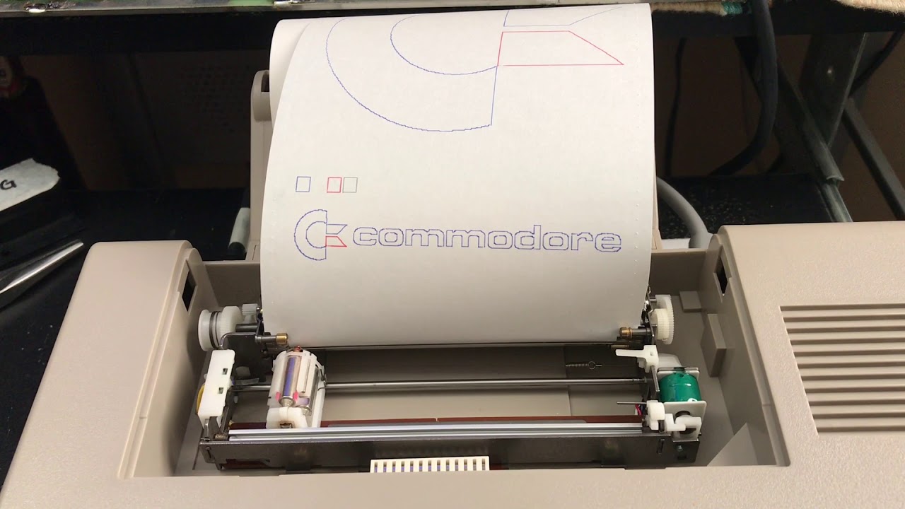 Commodore 1520 Plotter Demonstration - YouTube