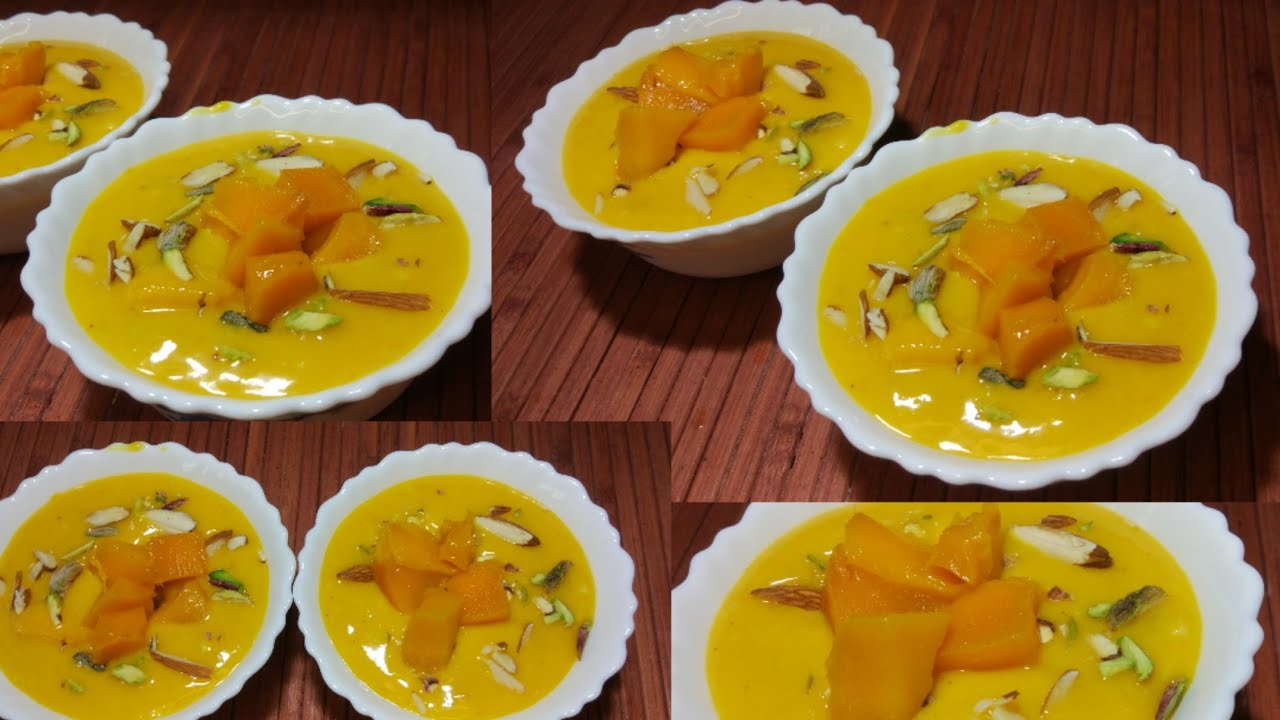 Summer Special Mango custard Recipe। Mango Custard Recipe। Mango Fruit ...