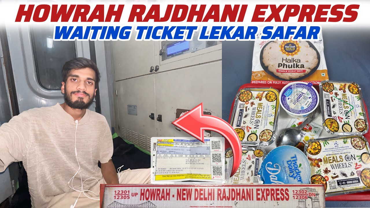 “I Travelled in RAJDHANI EXPRESS with WAITING TICKET!😱 12302 New Delhi ...
