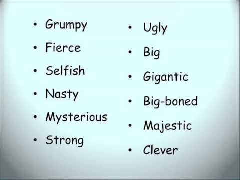 Giant Adjectives - YouTube