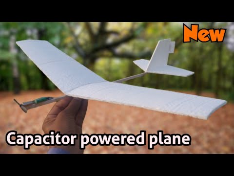How To Make A plane Capacitor Powered Free Flight Electric Timer ...