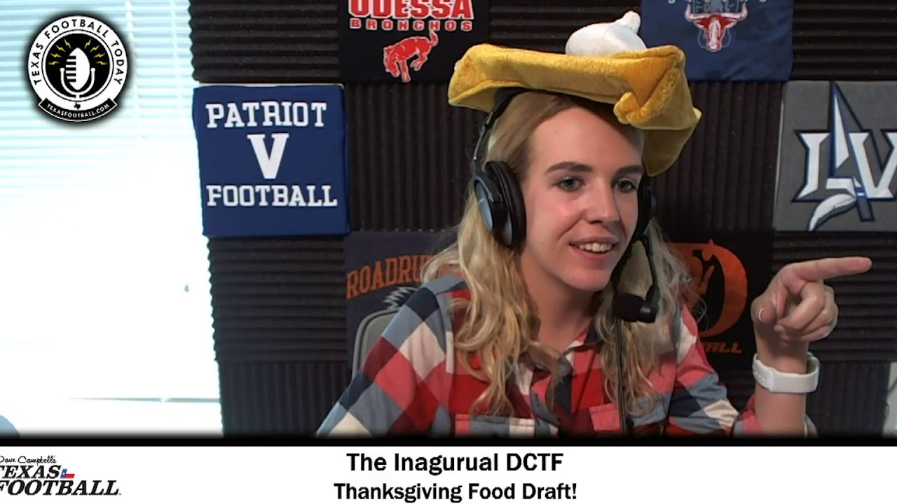 Inaugural Texas Football Today Thanksgiving Food Draft - YouTube