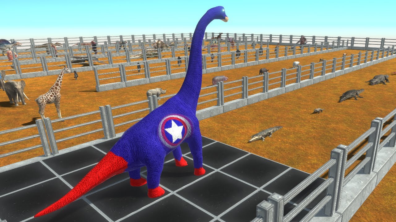 BRACHIOSAURUS vs ALL ALL UNIT -cartoon|animal battle | Arbs game - YouTube
