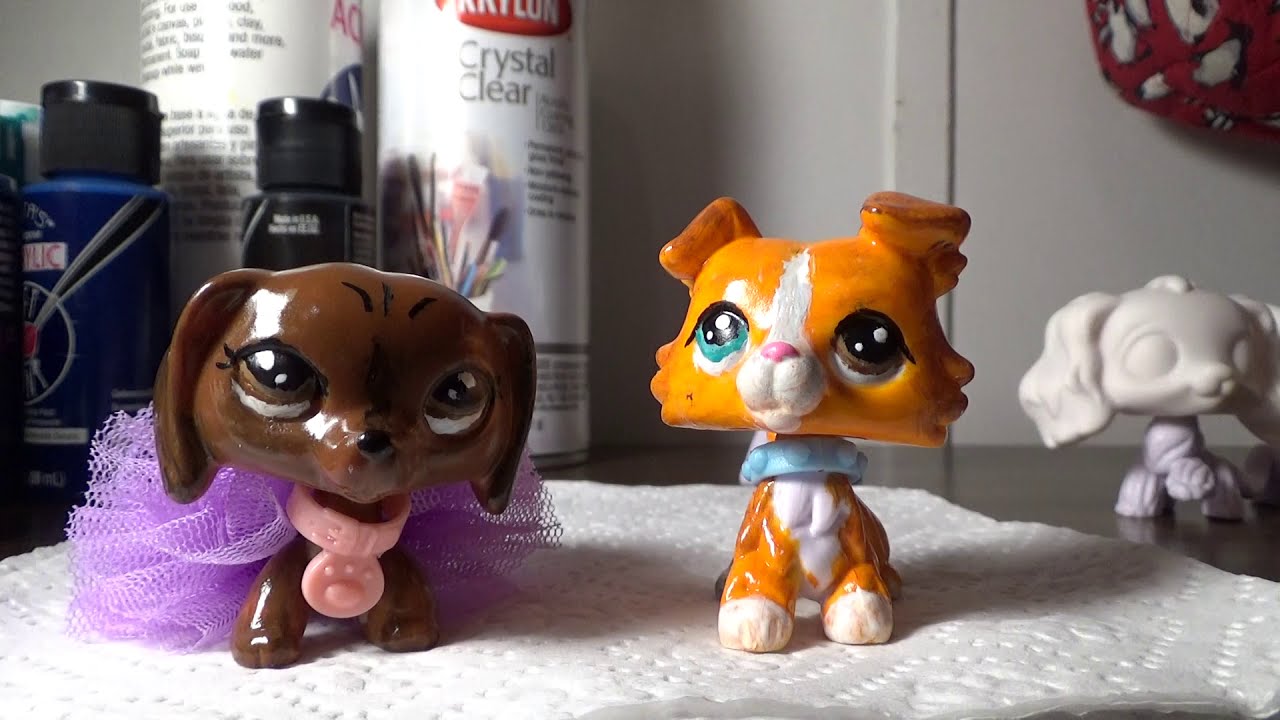 Painting LPS Customs - YouTube