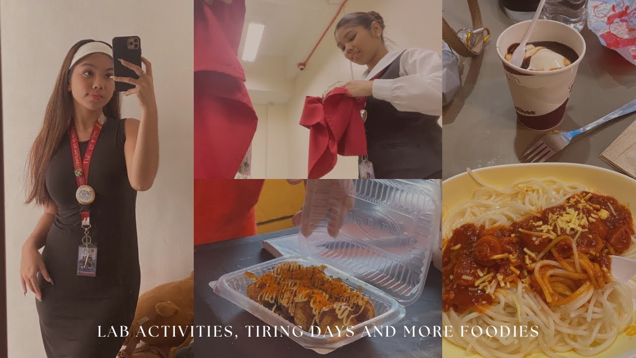 COLLEGE F2F VLOG (PT. 2)📚 lab activities, tiring days, foodies after ...