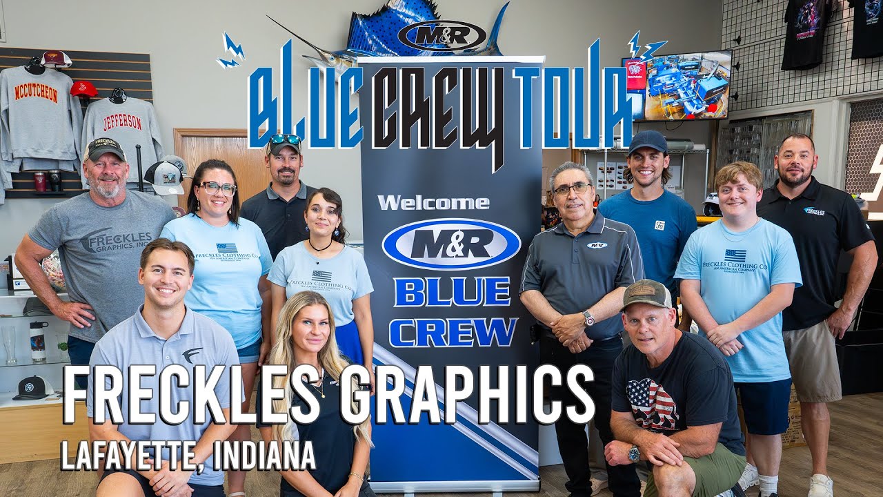 Blue Crew Tour | EP 36 Freckles Graphics in Lafayette, Indiana - YouTube