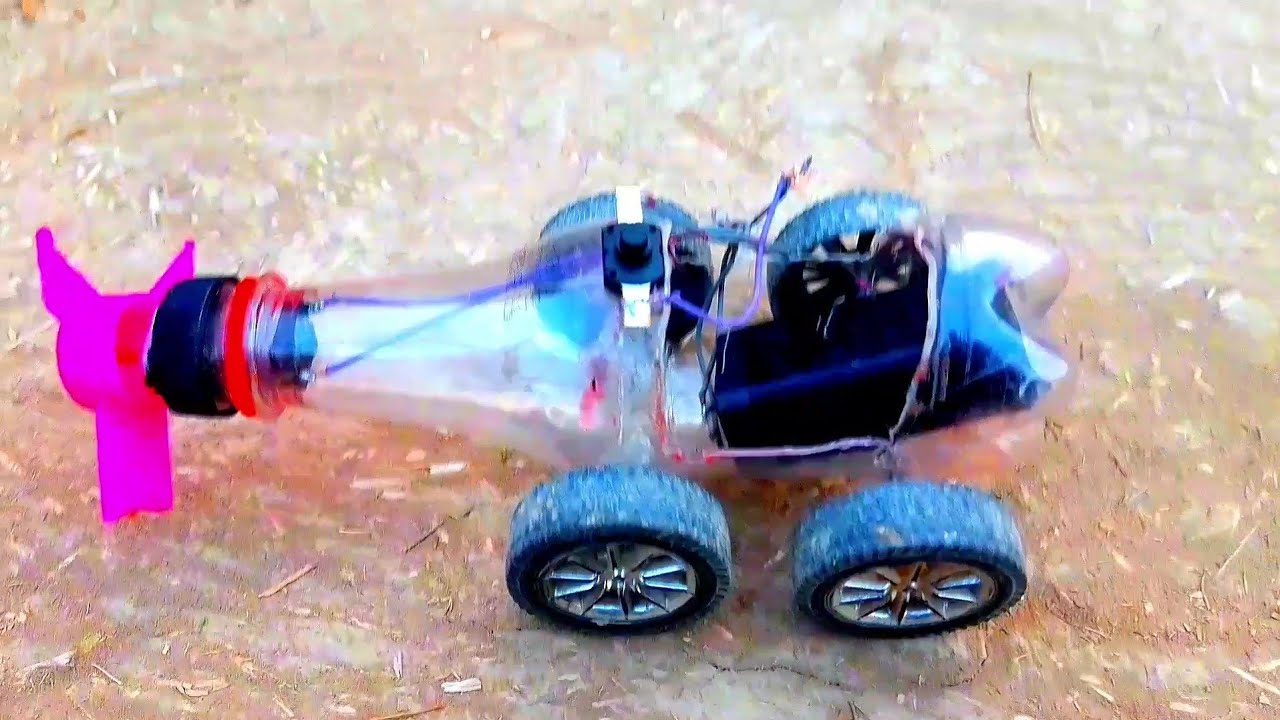 How to make a car_from small Pepsi bottle at home easy - YouTube