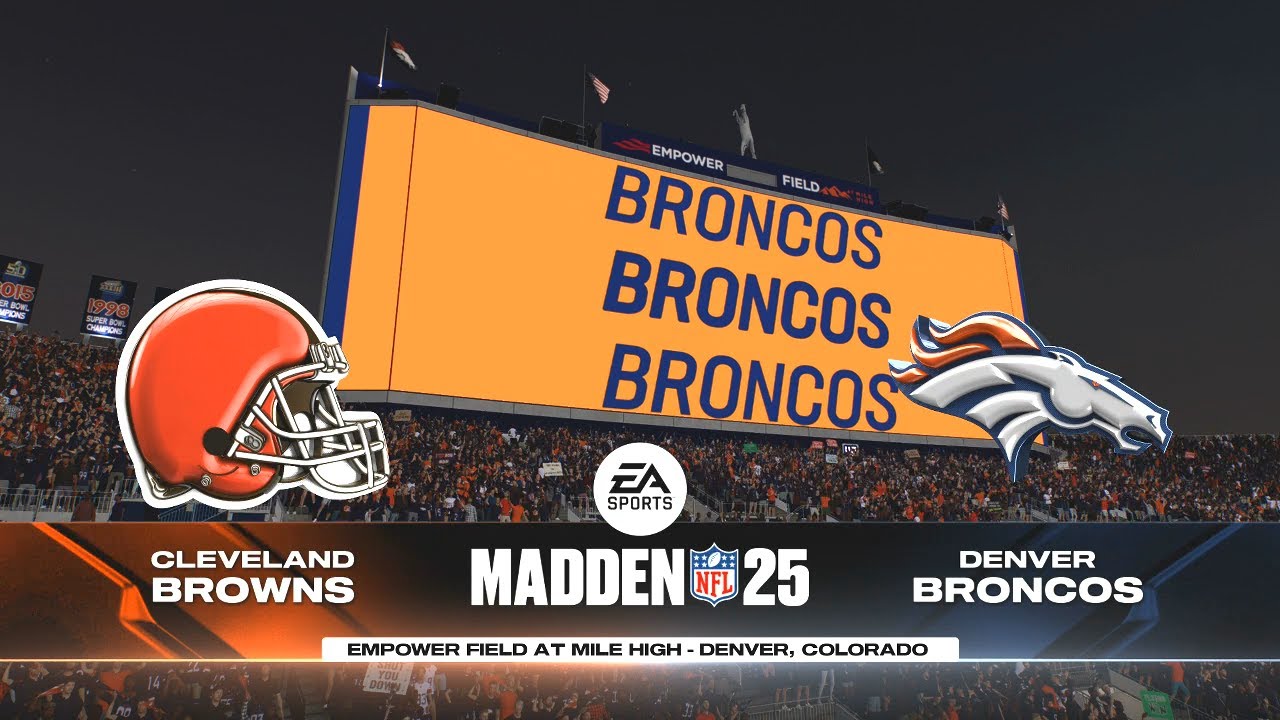 Madden NFL 25 - Cleveland Browns Vs Denver Broncos PS5 Week 13 (Quick ...