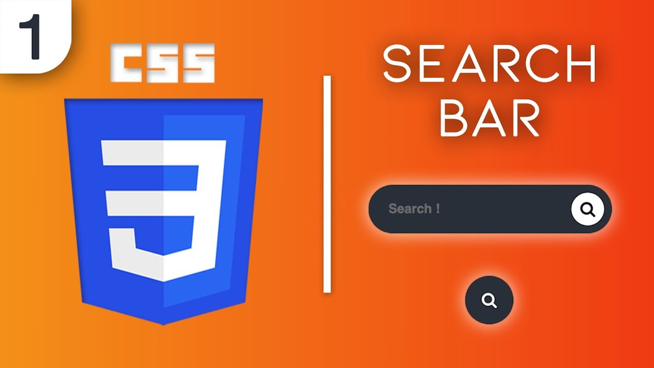 [#1] SpeedCode - Search Bar (CSS - HTML) - YouTube