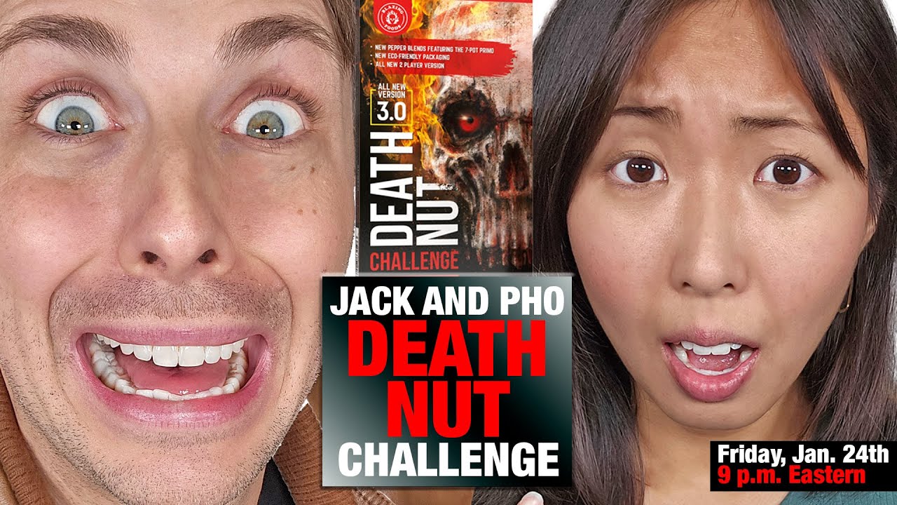 Jack and Pho DEATH NUT CHALLENGE Livestream in Support of Voluncap One Shot - YouTube