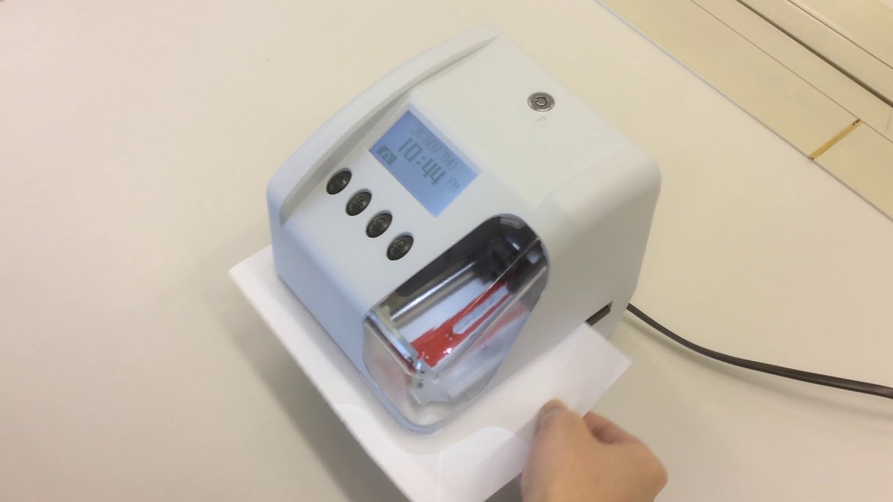 SEIKO TP-50 Time Date Stamp 2-line printing - YouTube