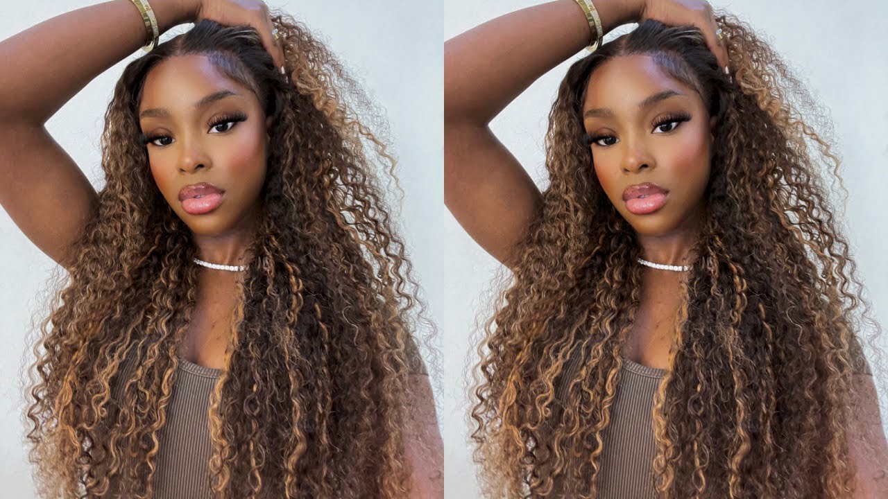 BEST BLONDE HIGHLIGHTS | DEEP WAVE WIG | SLOVE HAIR | SWISSLACE | MISTINA KINSLY #wiginstall ...