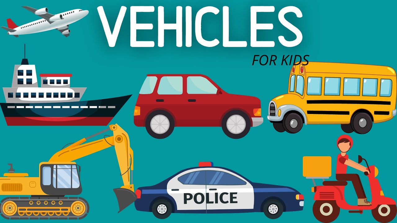 Street Vehicles | Learn Vehicles for Kids | Means of transport for kids ...