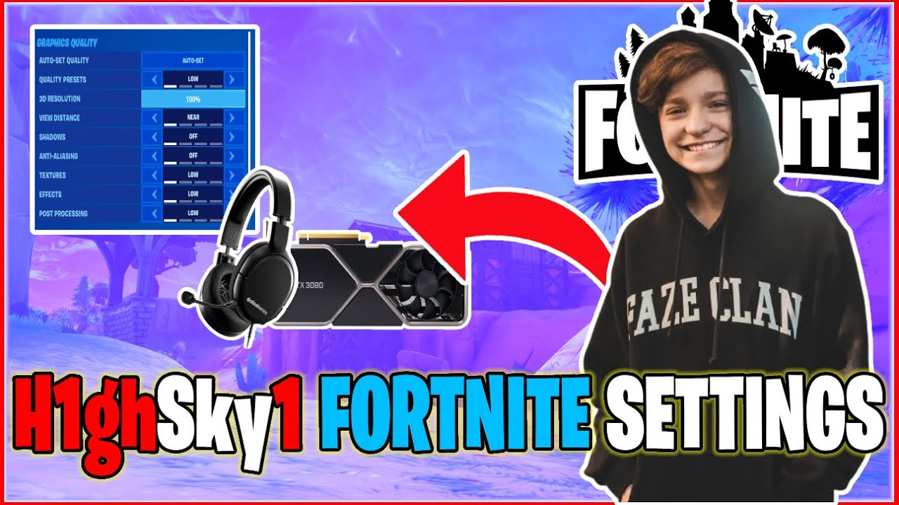 Fortnite Chapter 3 FaZe H1ghSky1 Fortnite Settings,Keybinds ...