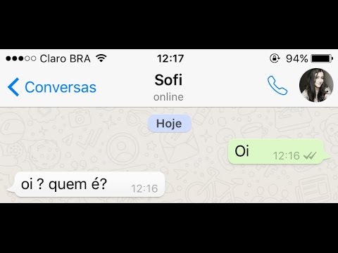 Olha só o que essa \