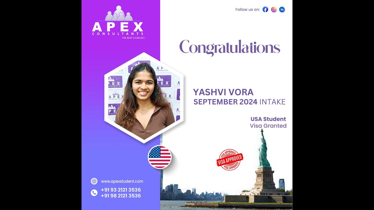Congratulation to our student for getting Student Visa || USA Student ...