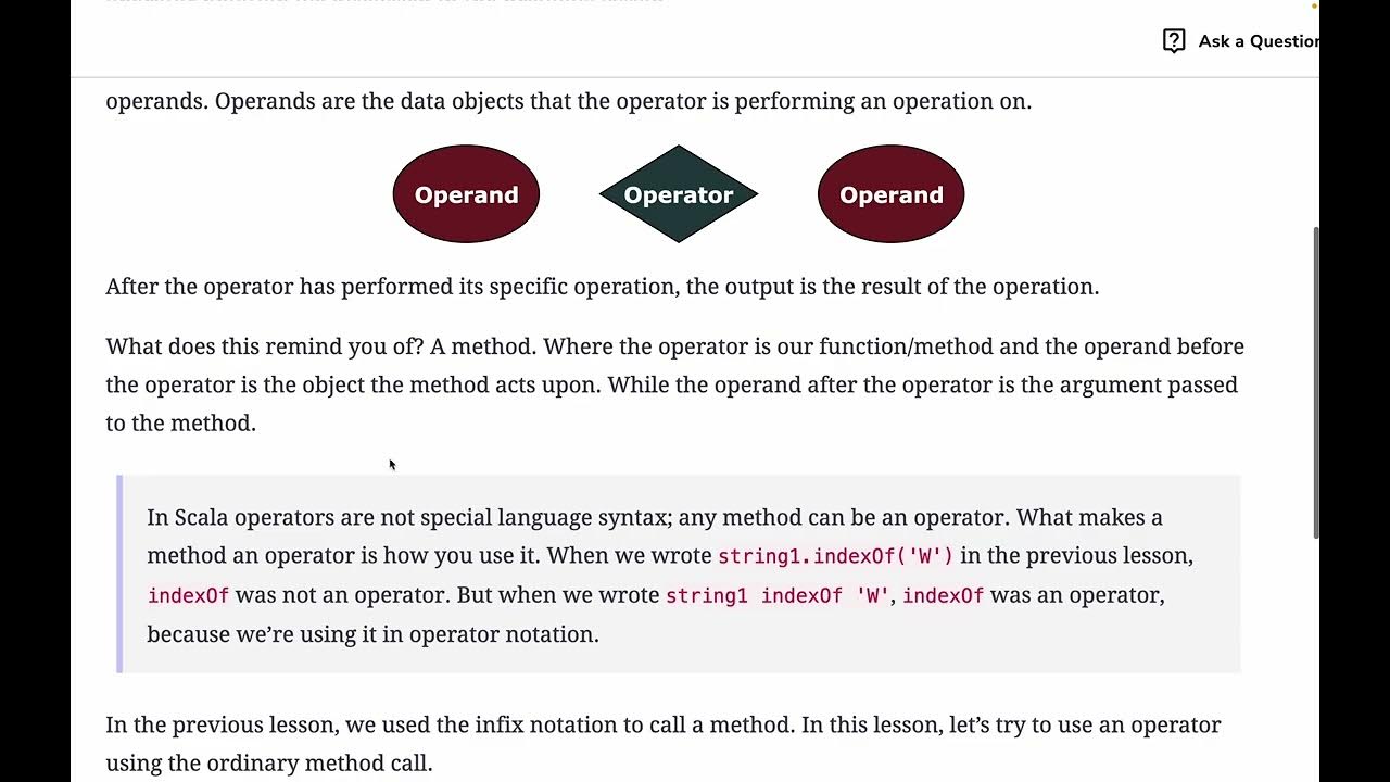 Scala Operating with Operators #Scala - YouTube