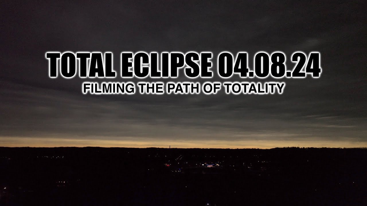 FILMING Total Eclipse overcast in Rochester, NY without sun mystical in ...