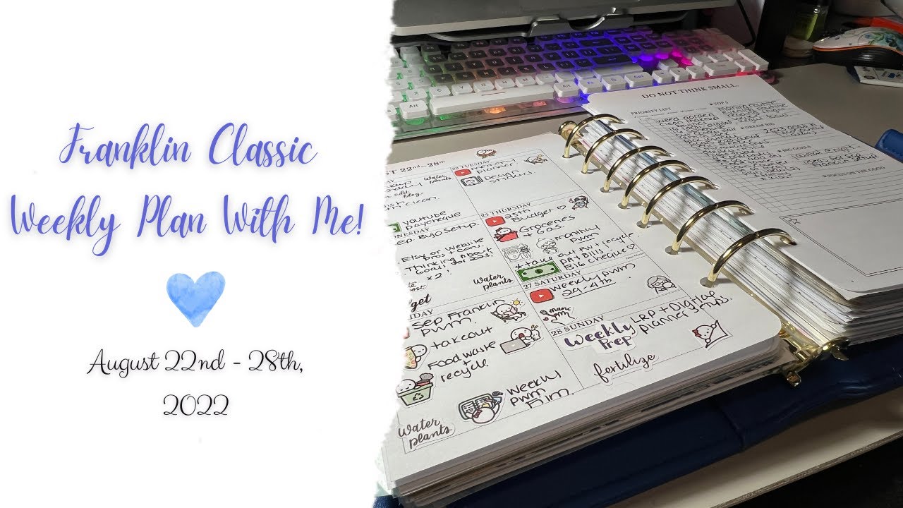 Franklin Covey Classic Weekly Plan With Me August 22nd 28th franklin-covey-classic-weekly-plan-with-me-august-22nd-28th