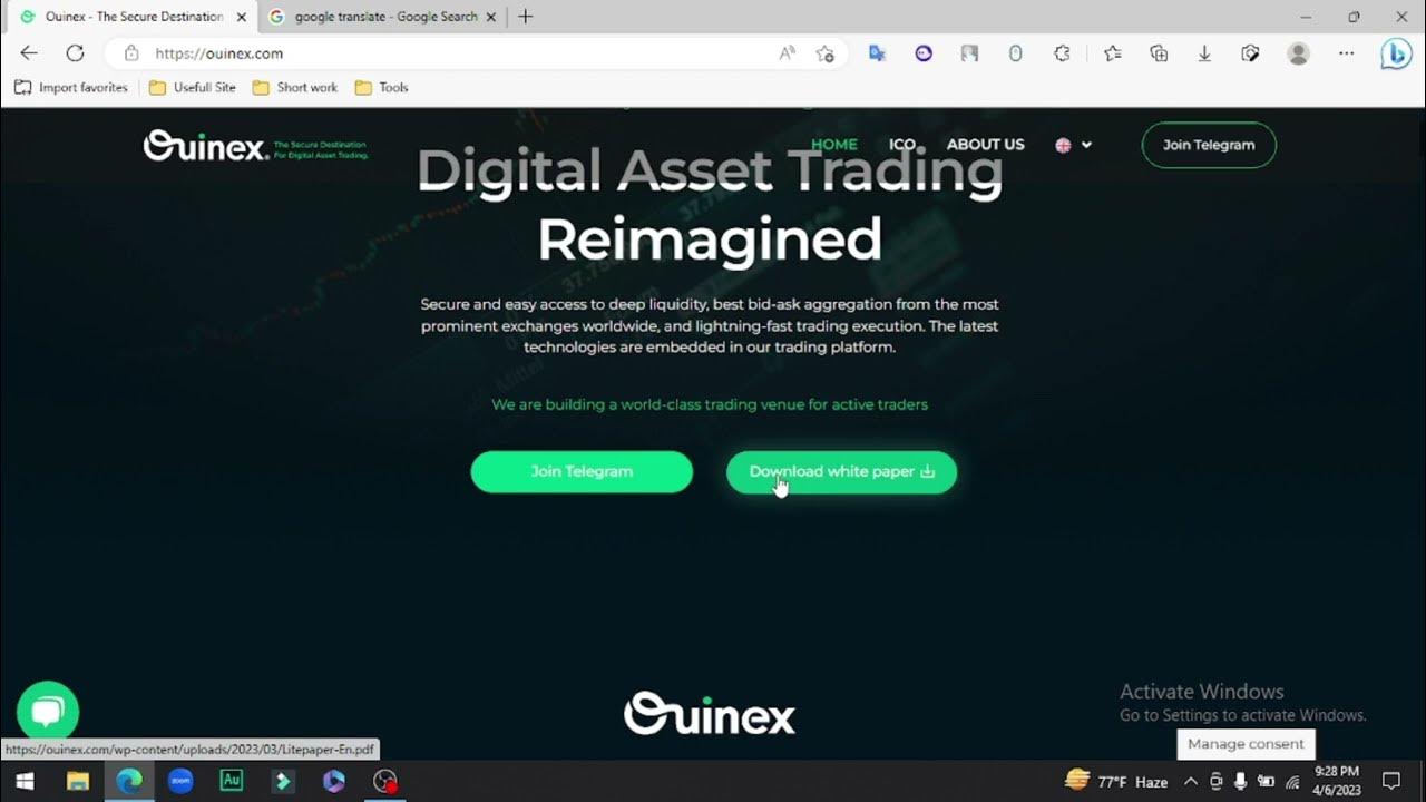 ouinex.com - Digital Asset Trading Reimagined - YouTube