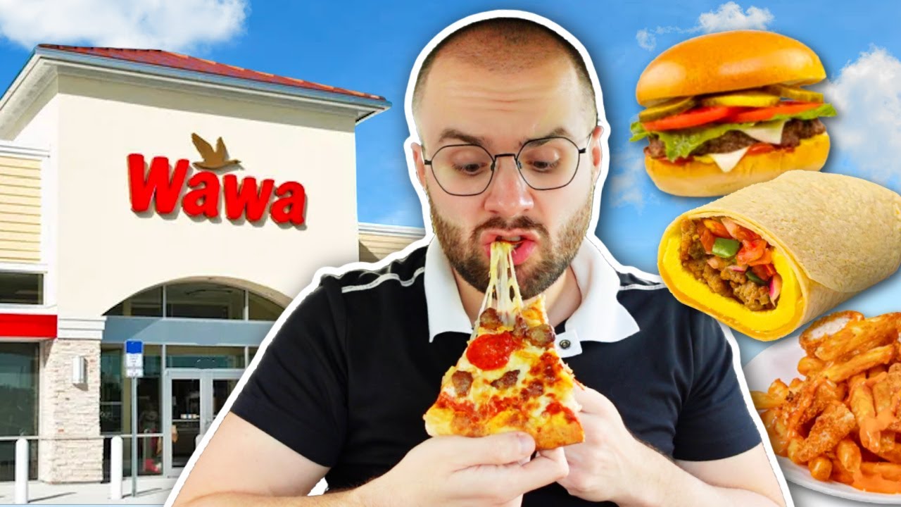 I Only Ate WAWA Gas Station Food for 24 HOURS! - YouTube