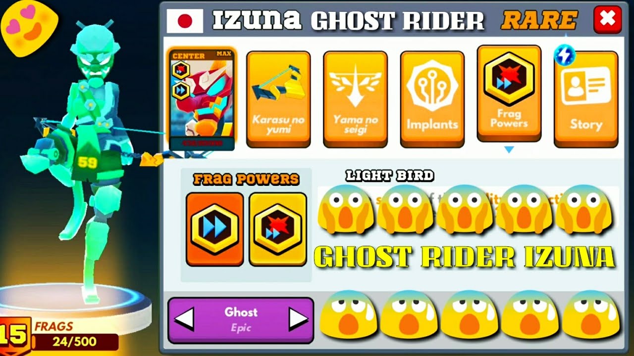 MAXED IZUNA 2 POWER FULL MAXED ALL NOOT IN FRAG PRO SHOOTER NOOT MAXED ...
